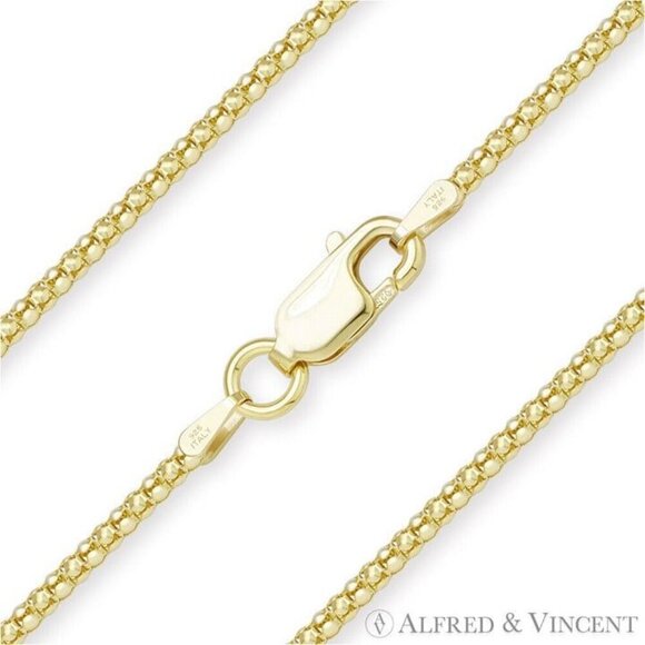 Alfred & Vincent | Jewelry | 6mm Popcorn Link Coreana Chain Necklace ...